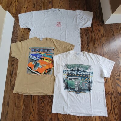 Lot of Three Vintage Auto Racing Shirts-Includes Rare Detroit Dragway ...