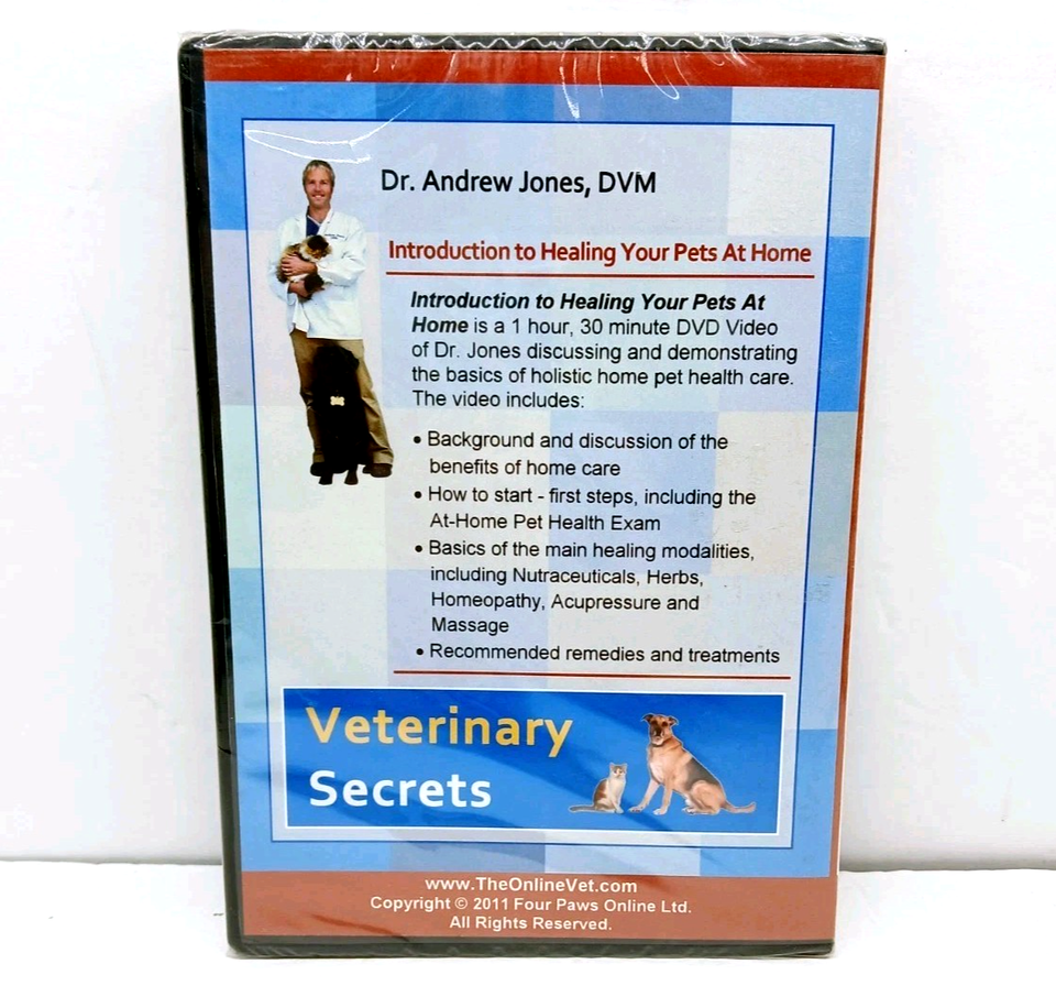 Healing Your Pets At Home (DVD) Veterinary Secrets Revealed -Four Paws ...