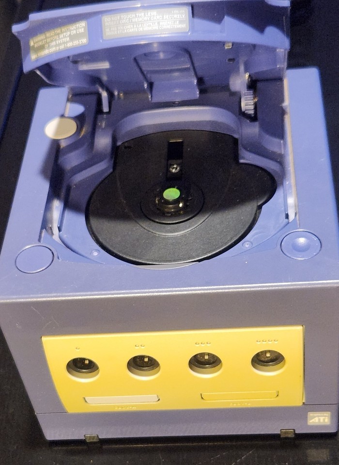 Nintendo GameCube Indigo Purple System Console Controller Bundle Lot ...