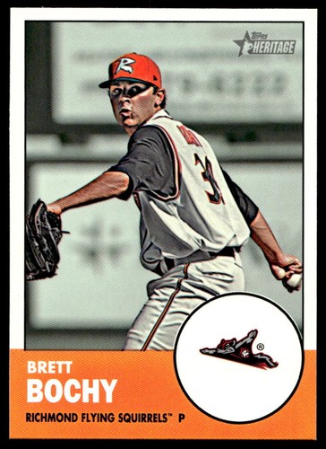 2012 Topps Heritage Minor League 154 Brett Bochy Richmond Flying ...
