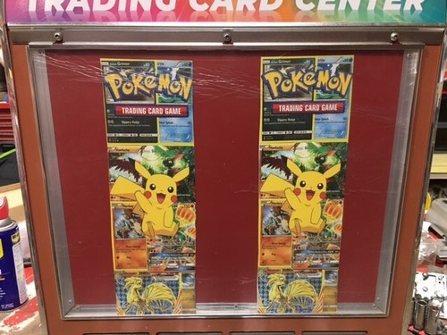 Themed Pokemon Card Vending Machine 4 column Sticker Tattoo Sports ...