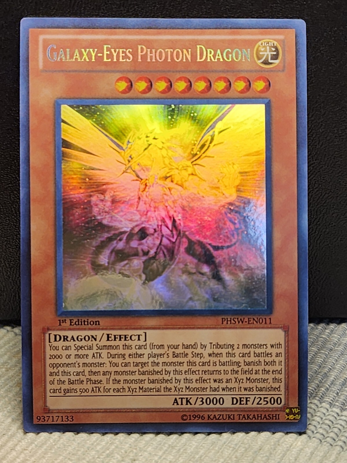 Yugioh Galaxy Eyes Photon Dragon Ghost Rare 1st Edition PHSW-EN011 | eBay