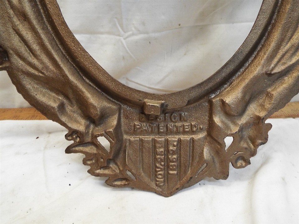 1862 Patent Antique Cast Ornate Patriotic Picture Frame Mirror Eagle ...