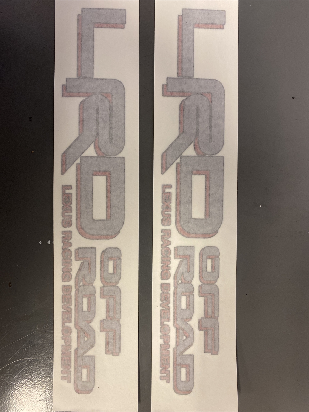 LEXUS LRD Off Road Decal 2x Gray RedGX470 GX460 LX450 LX470 LX570 RX300 ...