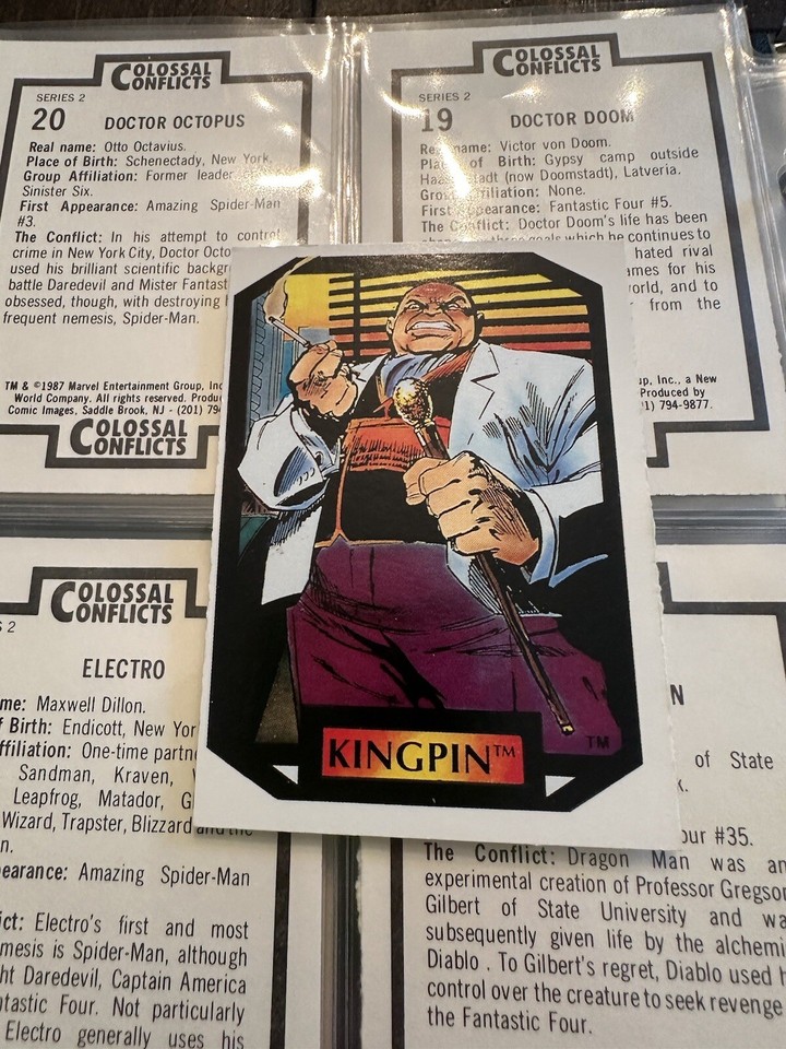 1987 Marvel Universe COLOSSAL CONFLICTS Series 2 II Trading Card Set | eBay