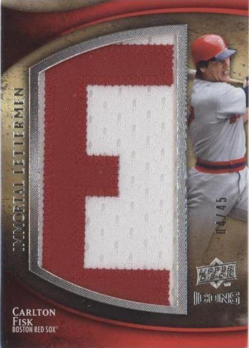 2009 Upper Deck Icons - Immortal Lettermen Pudge Fisk Carlton Fisk #IL ...
