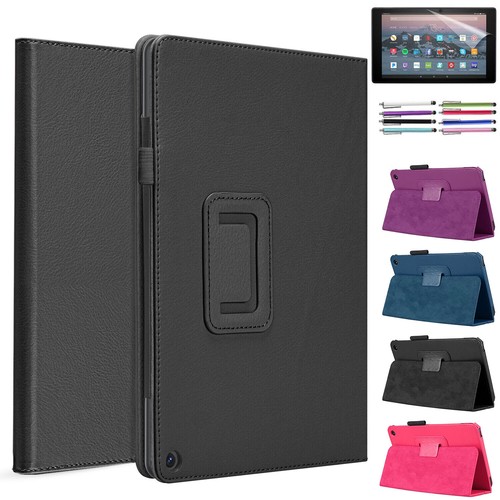 For Amazon Kindle Fire HD 10 8 7 2022/2023/2024 Leather Stand Tablet ...