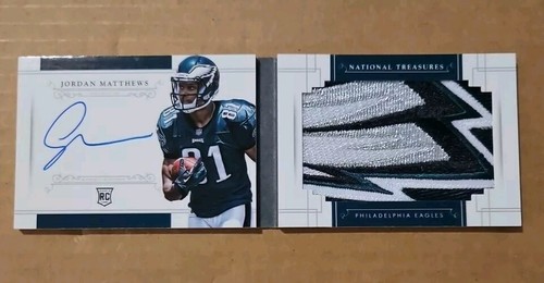 National Treasures Jordan Matthews Autograph Booklet Logo Patch /99 | eBay