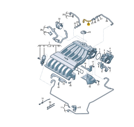 Genuine Volkswagen Hose 7L6-133-366-G for sale online | eBay