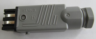 NEW HIRSCHMANN STAK 3 GRAY CABLE CONNECTOR/ PLUG 3-COND RTI 10966503 | eBay