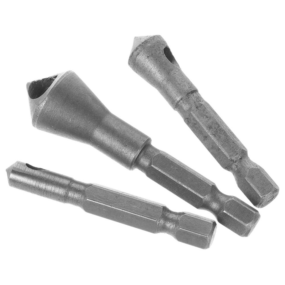3 Pcs Countersink Bit Deburring Tool External Chamfer Bits for Metal ...