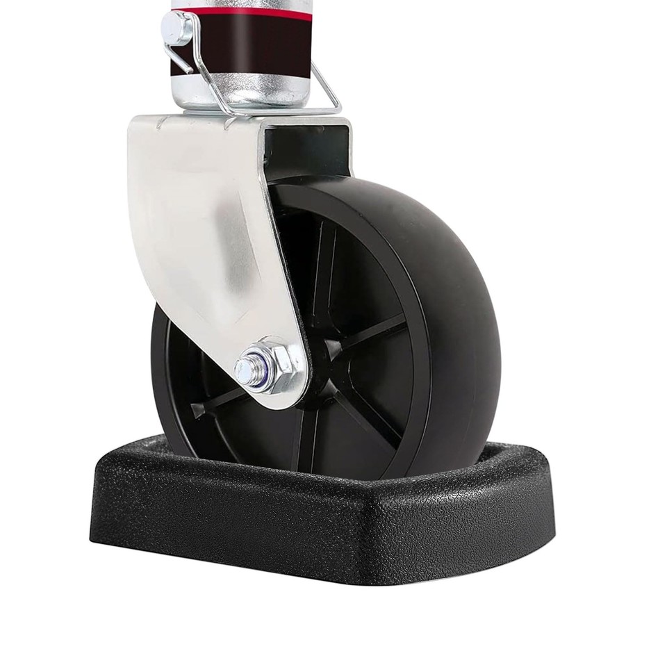 LEORAY Jack Wheel Chock, Reinforced Rubber Jack Caster Wheel Dock for ...