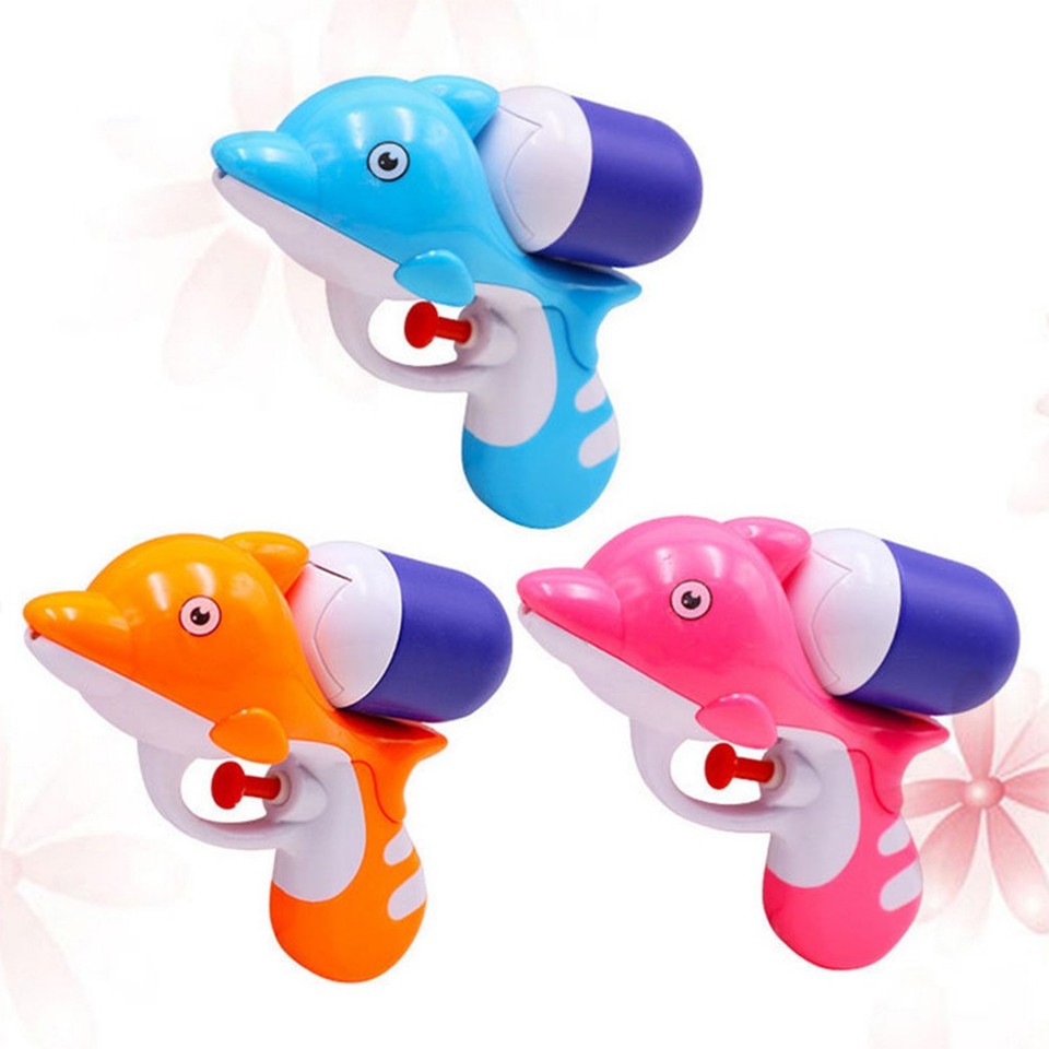 3 Pcs Toddler Dolphin Toy Water Toys Outdoor Cartoon Soaker Floating ...