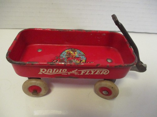 Antique Vintage Miniature RADIO FLYER Wagon - Salesman Sample? | eBay