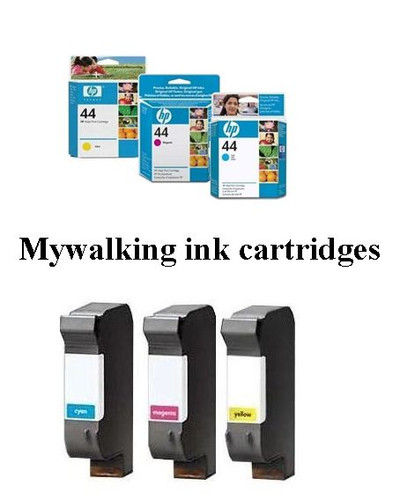 3 PACK GENUINE HP 44 INK CARTRIDGES 51644ME MAGENTA 51644CE CYAN ...