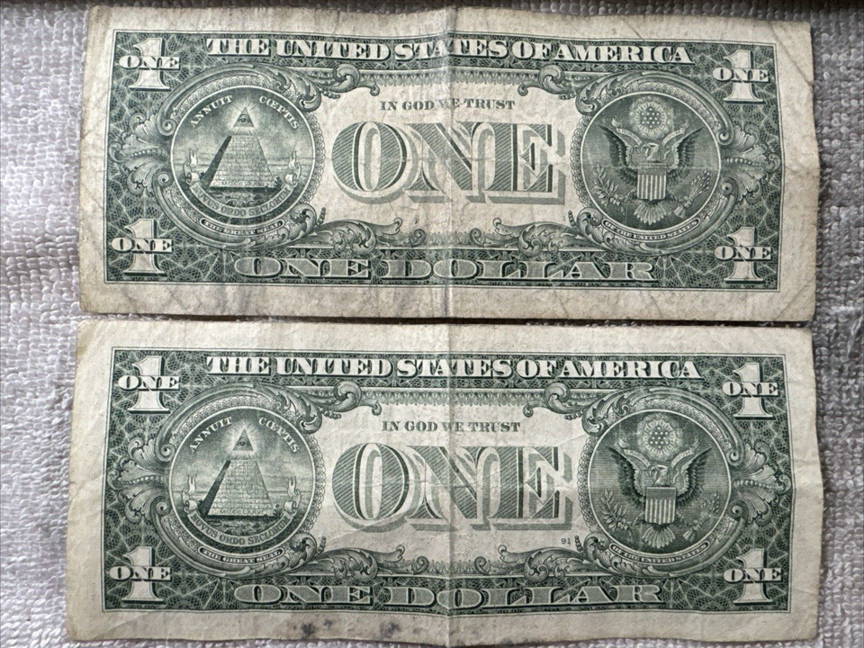 2013 "B" $1 Duplicate Star Notes 05946462 & 08642642 (2) | eBay