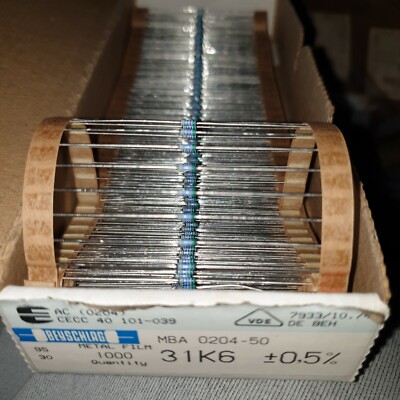 BEYSCHLAG MBA0204 0.4W 31K6 %0.5 50ppm HI END PRECISION AUDIO RESISTORS ...
