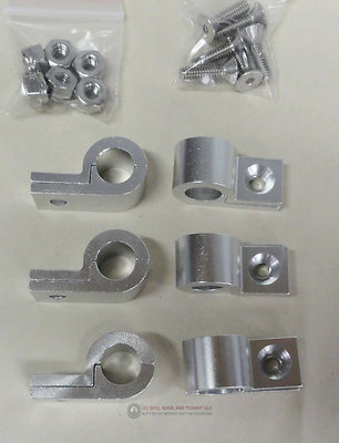 Hard Brake Fuel Line Mount Brackets Clamps 3/8" 6-Pack ALUMINUM | eBay