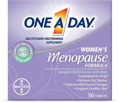 2PK One A Day Women's Menopause Formula Complete Multi, 50 Tablets ...