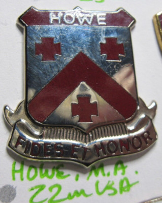 Army DUI DI CB HOWE MILITARY SCHOOL /ACADEMY JROTC ROTC Program 22m USA ...