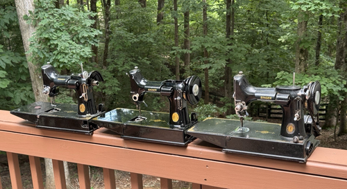 3~Singer Featherweight Sewing Machine Frames ~ Hull w/Parts ...