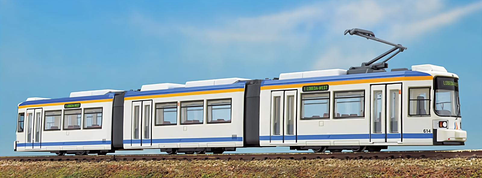 N Scale Tomytec Adtranz GT6M Jenaer Nahverkehr #614 w/Power Drive Tram ...