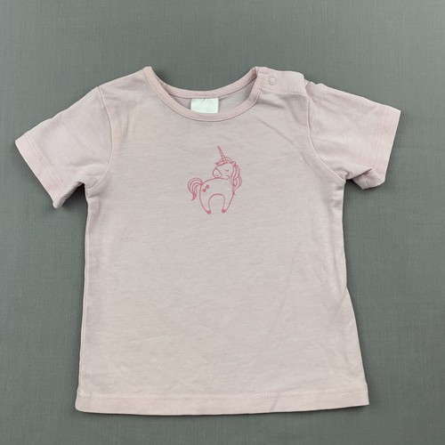 Girls size 00, Target, pink t-shirt / top, unicorn, GUC | eBay Australia