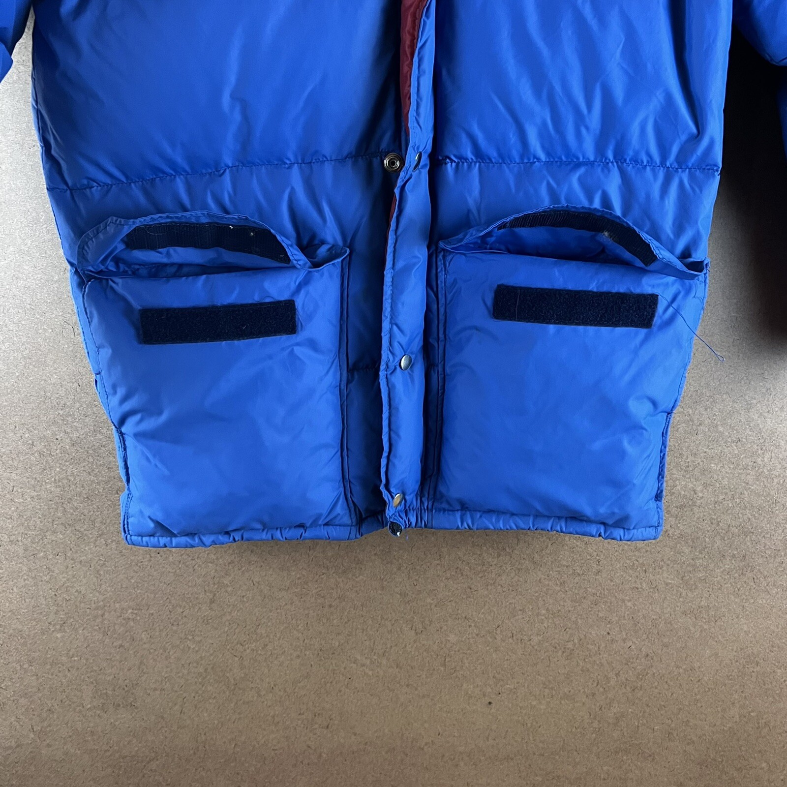 VTG 80s Ascente Grey Goose Down Puffer Ski Jacket Blu… - Gem