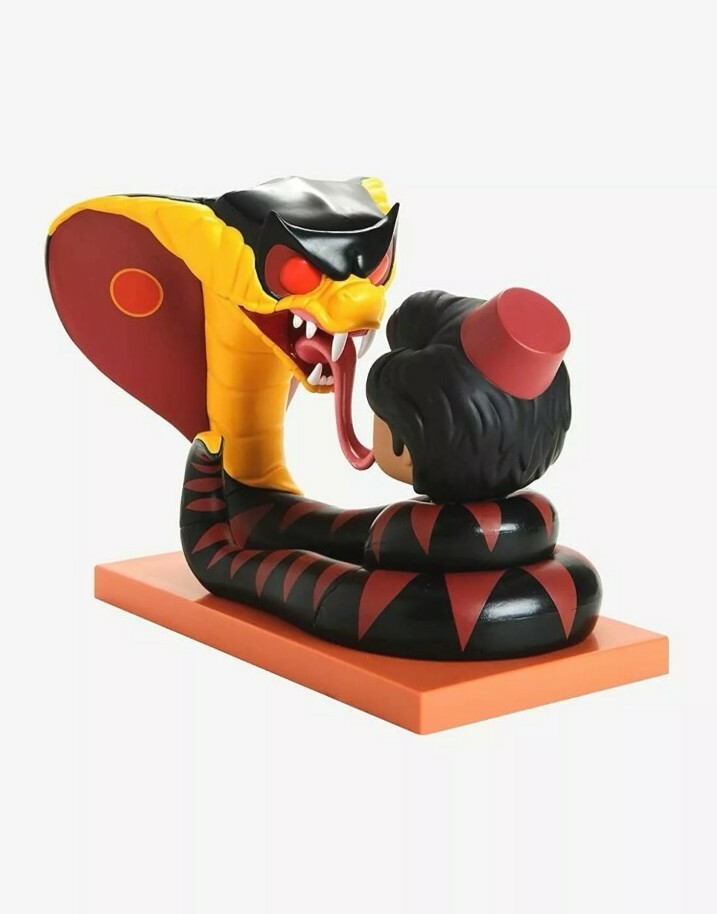 Disney Treasures ALADDIN & JAFAR SERPENT SNAKE Box Pop Funko Abu Scarab ...