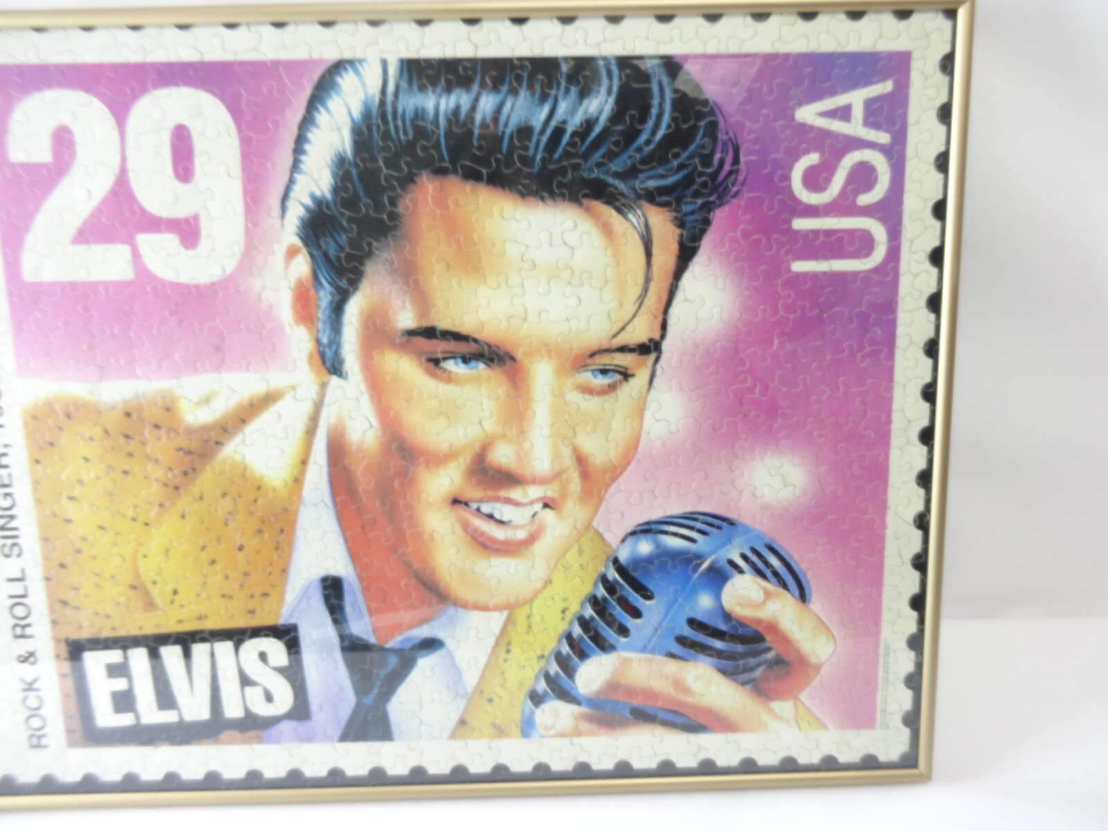 Vintage Elvis 29 Cent Postage Stamp Framed Puzzle | eBay