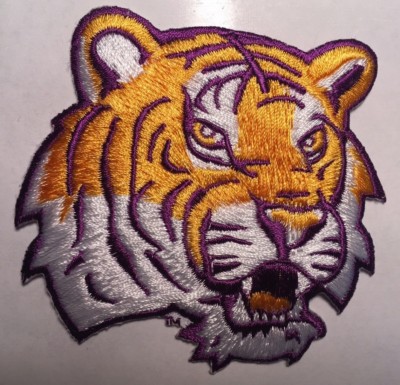 LSU patch lsu tiger patch LA State tiger patch LSU logo iron on patch 3 ...