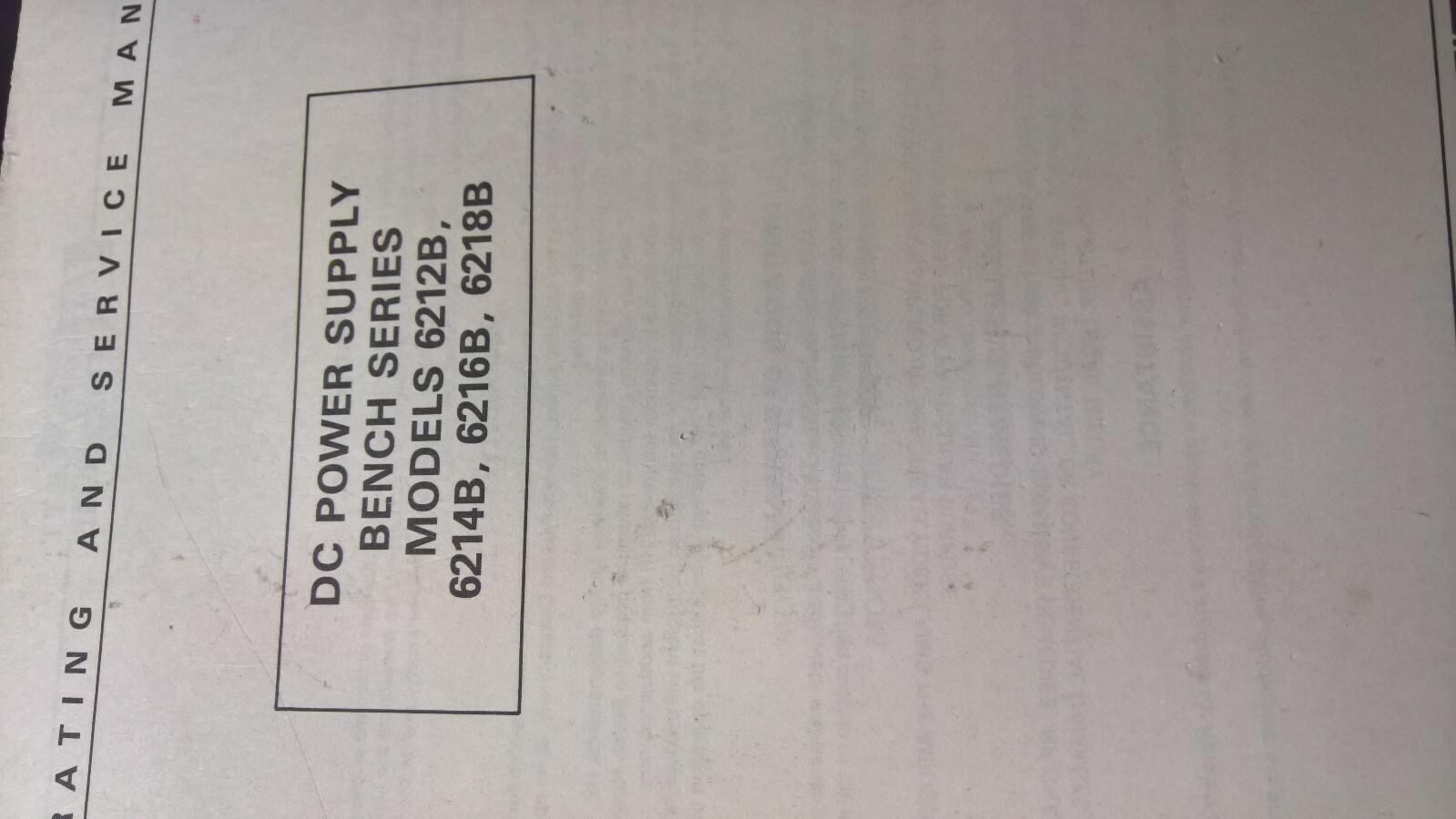 Hewlett Packard 6212B. 6214B. 6216B, 6218B Manual, | eBay