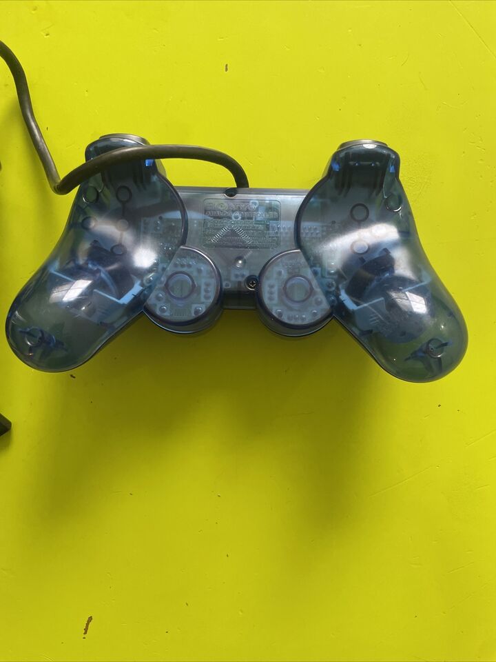 Sony PlayStation 2 PS2 Ocean Blue Clear Controller DualShock OEM SCPH ...