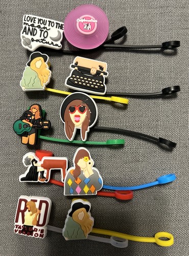 10 Piece Taylor Swift Straw Toppers For Stanley Or Yeti, No Repeats In ...