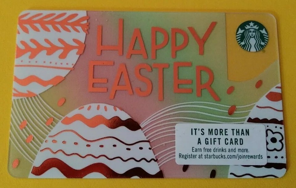 STARBUCKS CARD 2018 " HAPPY 🐣 EASTER " A BEAUTY 🐇 GREAT PRICE ~ NEW ...