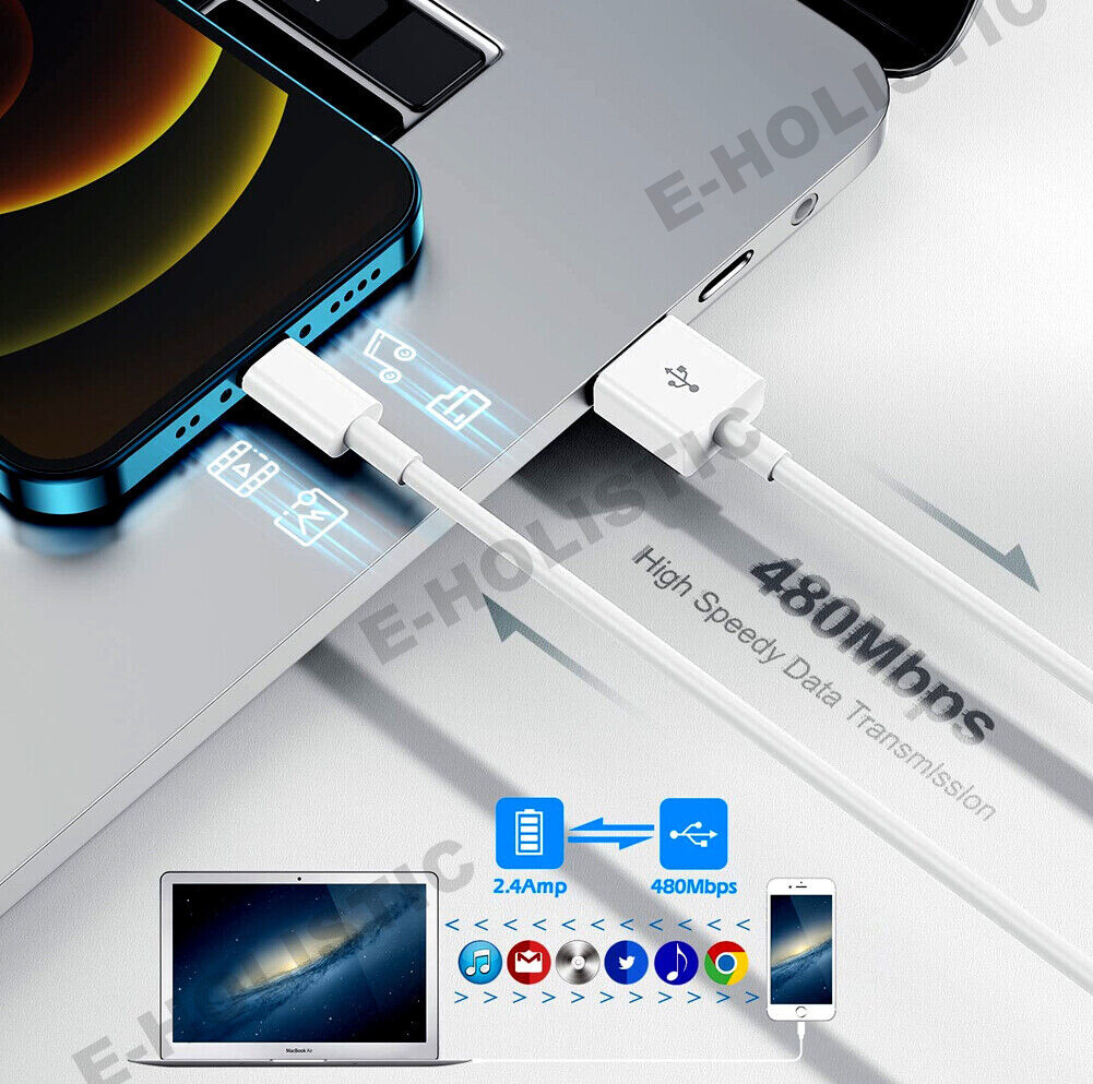 Fast Charger Cable Data USB Charging Cable Quick Charge Lead 1M 2M 3M ...