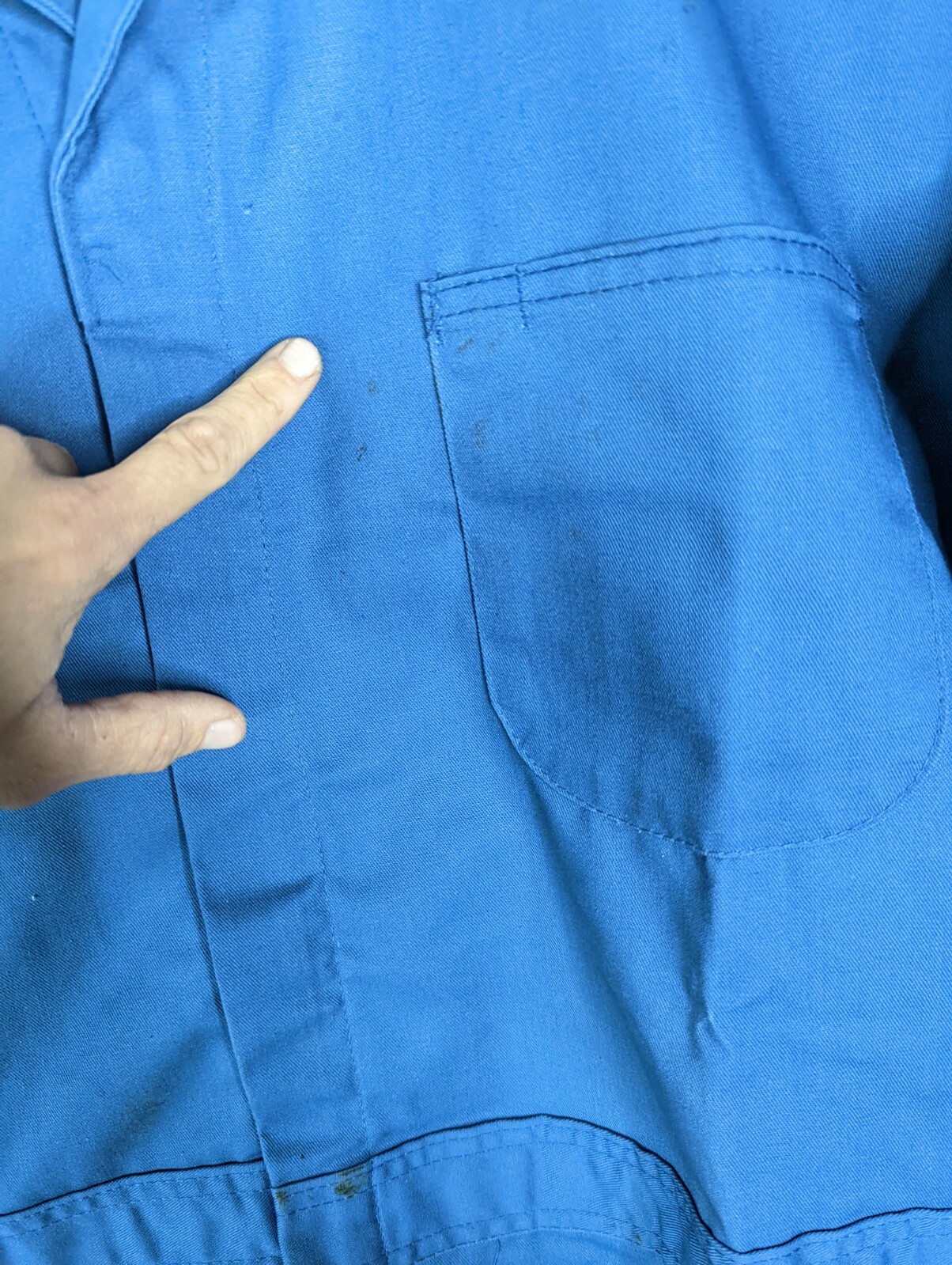 Industrial Blue Long Sleeve Utility Work Uniform Cove… - Gem