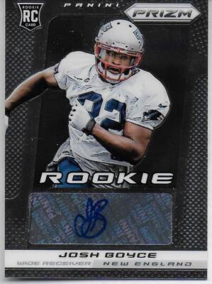 2013 Prizm ROOKIE Autograph JOSH BOYCE Horned Frogs NFL Patriots Colts ...