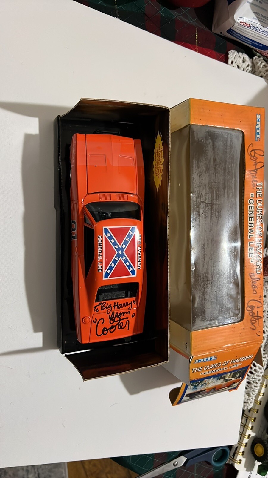 Duke of Hazzard General Lee Signed By Ben Jones-"Cooter" | eBay