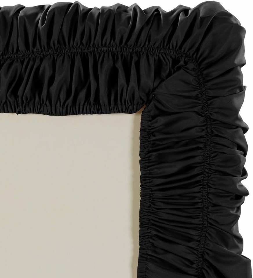 Bed Dust Ruffle Skirt Queen King Twin Full Size Wrap Around Elastic 18 ...