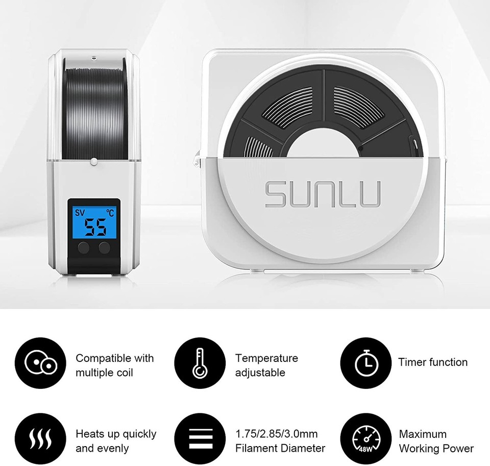 SUNLU FILA S1 PLUS Dryer Box Dehydrator, Filament Housing Compatible ...
