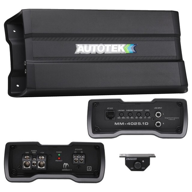 Autotek Mean Machine Compact D Class Amplifier 4000 Watts Mm-4025.1D ...