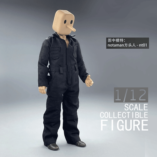 1/12 Scale Soldier Trend One-piece Overalls Cargo Suit Model | eBay