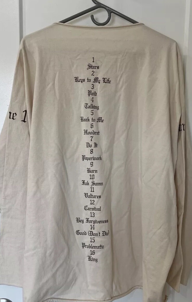 YZY Yeezy Vultures Long Sleeve T-Shirt Size 3 XL XXL Oversized Kanye ...