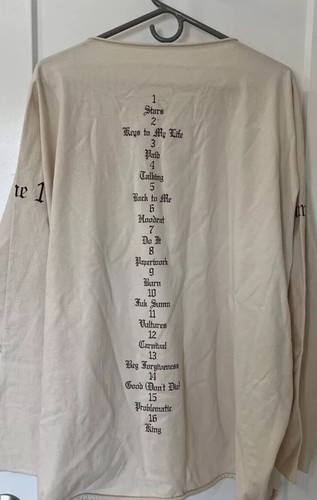 YZY Yeezy Vultures Long Sleeve T-Shirt Size 3 XL XXL Oversized Kanye ...