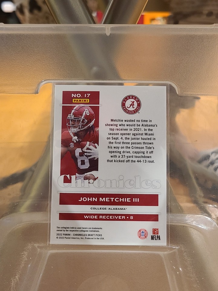 2022 Panini Chronicles Draft Picks JOHN METCHIE III Rookie RC #17 ...