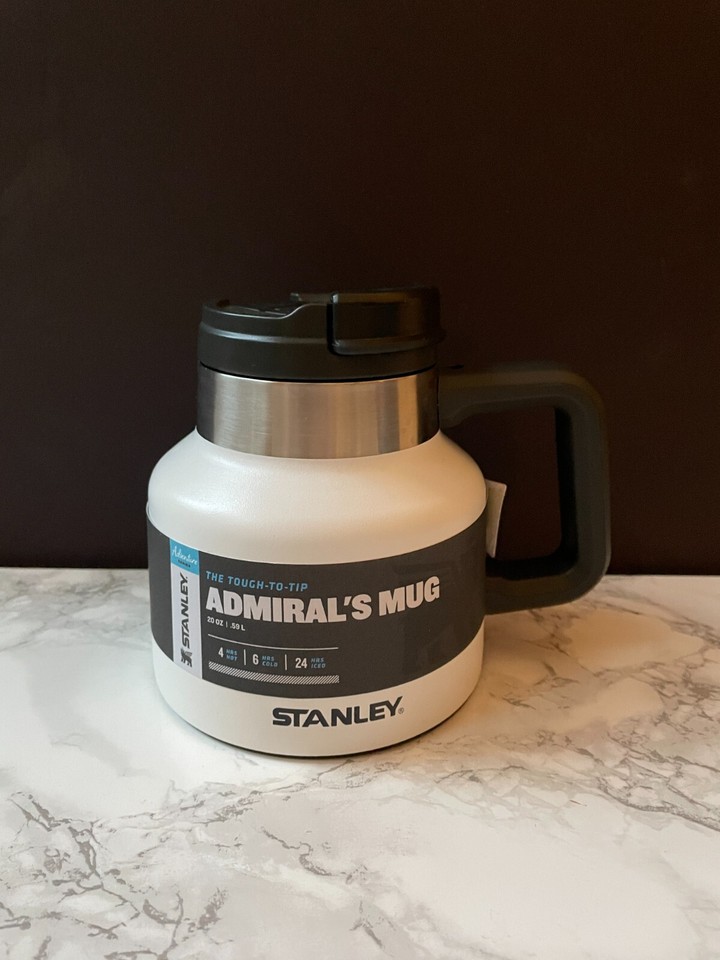 Stanley Adventure Tough-To-Tip Admiral's Mug White 20 oz | eBay