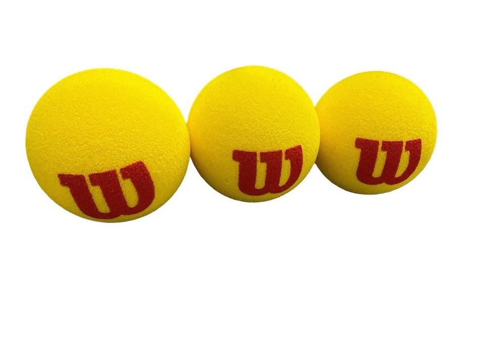 Wilson Starter Foam Tennis Balls, Yellow/Red (no Box) | eBay UK