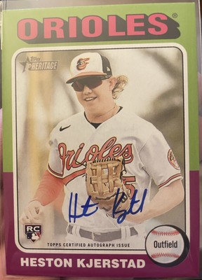 2024 Topps Heritage Heston Kjerstad Real One Auto RC Rookie #ROA-HK | eBay