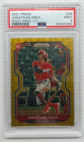 2021 Prizm Jonathan India Gold Vinyl Prizm Rookie Card RC #1/1 PSA 9 ...